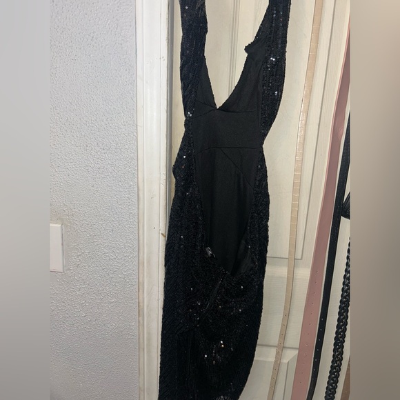 Windsor | Dresses | Windsor Black Sequin Backless Dress | Poshmark